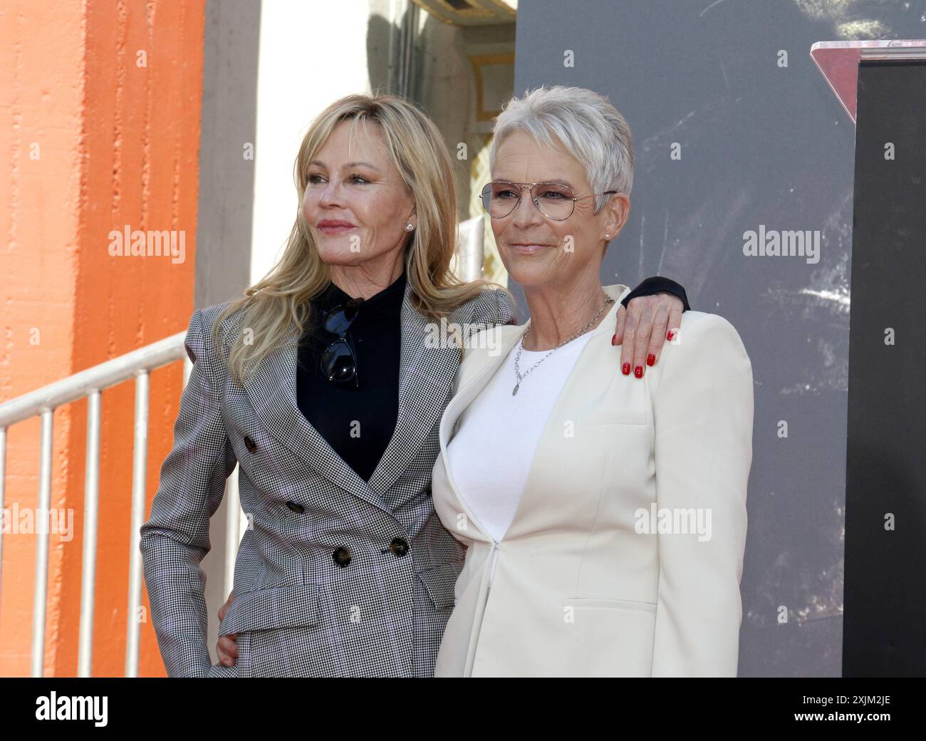 Melanie Griffith and Jamie Lee Curtis at Jamie Lee Curtis hand and ...