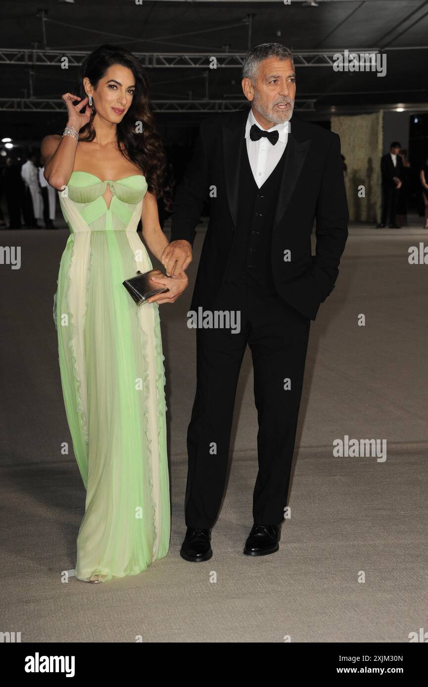 Amal Clooney and George Clooney at the 2nd Annual Academy Museum Gala ...