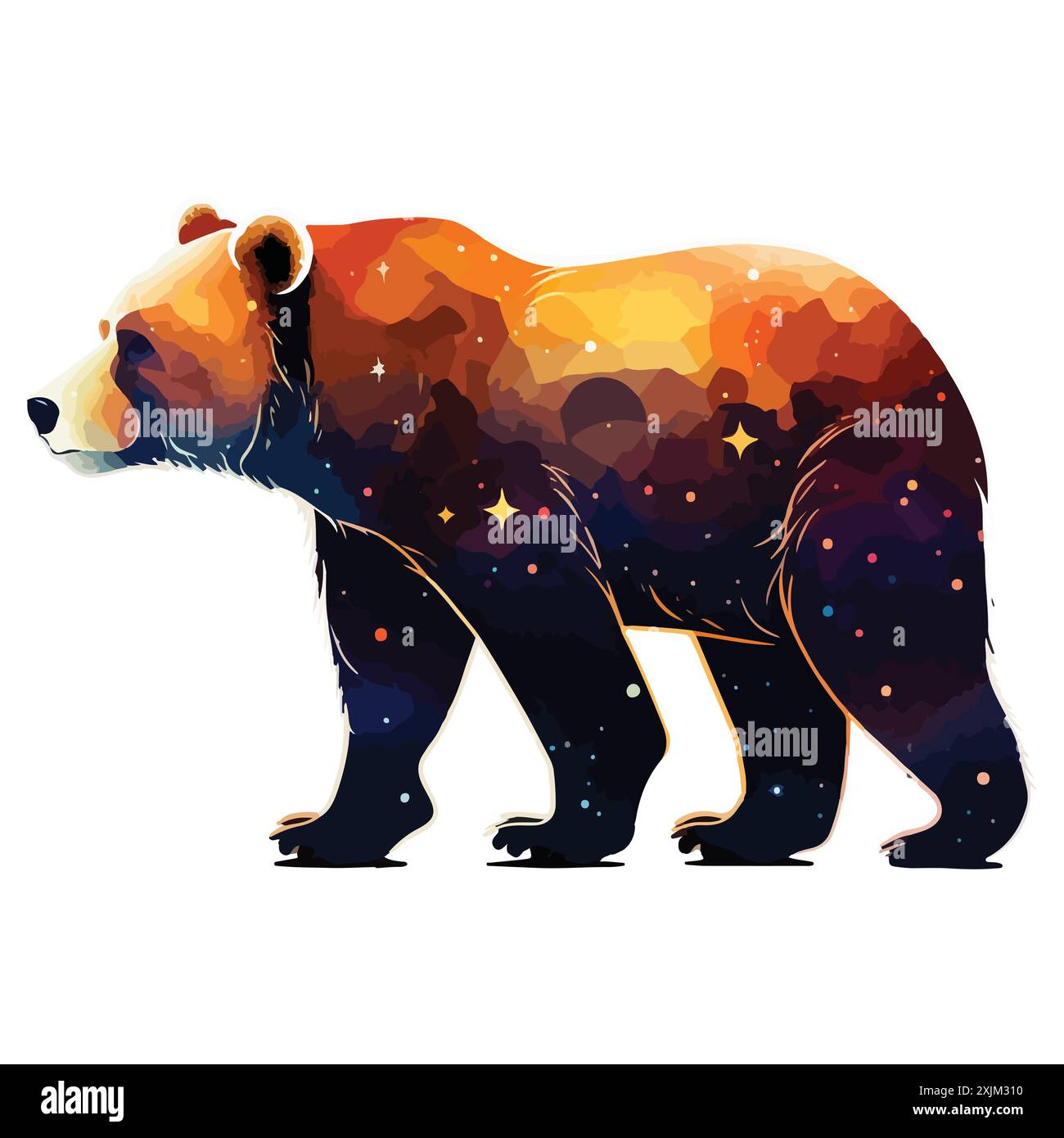 Bear Galaxy Vector Illustration Stock Vector Image & Art - Alamy