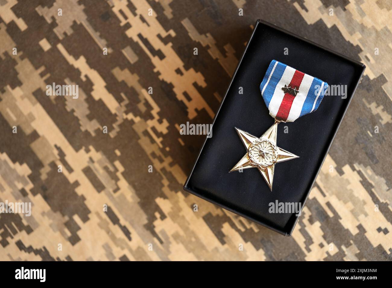 KYIV, UKRAINE - JULY 10, 2024 US Silver Star medal. United States ...
