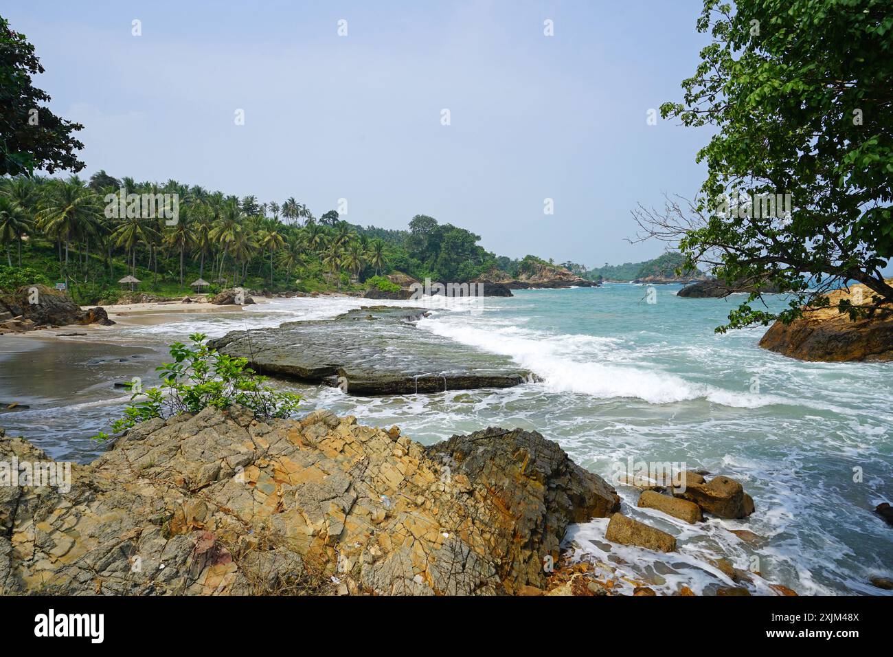 Pantai Marina Beach, Kalianda, Lampung, Sumatera, Indonesia Stock Photo ...
