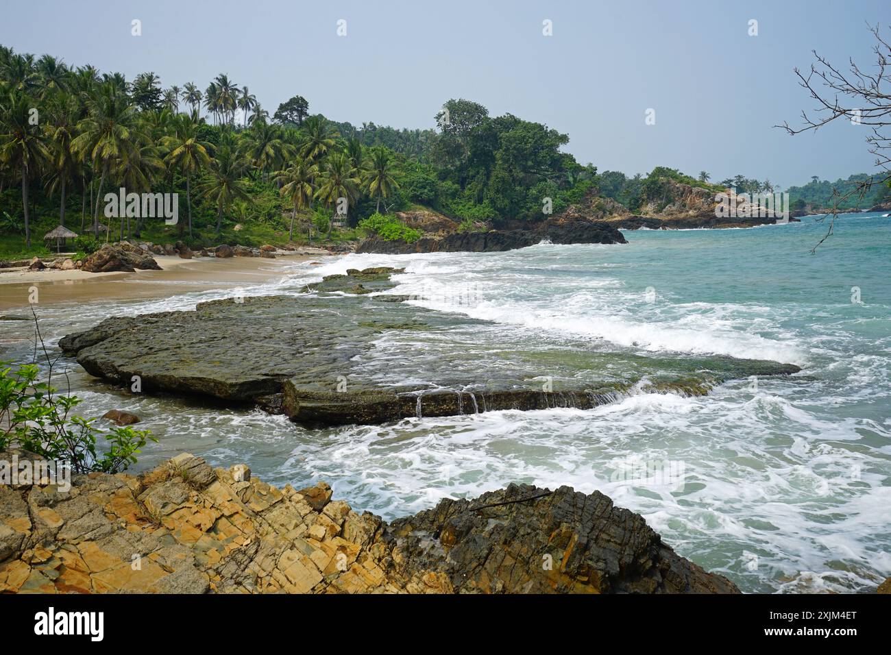 Pantai Marina Beach, Kalianda, Lampung, Sumatera, Indonesia Stock Photo ...