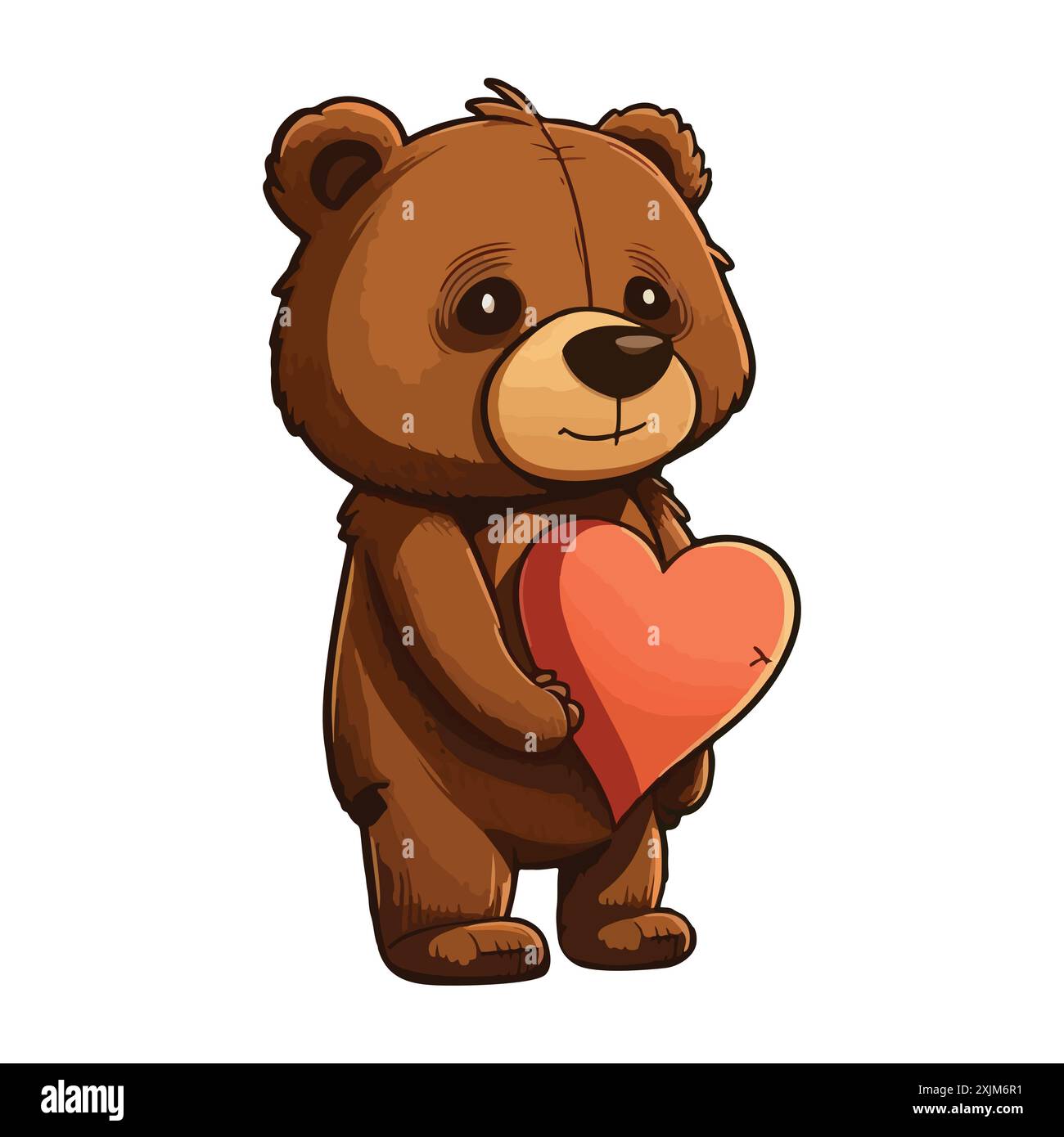 Bear Valentine Vector Illustration Stock Vector Image & Art - Alamy