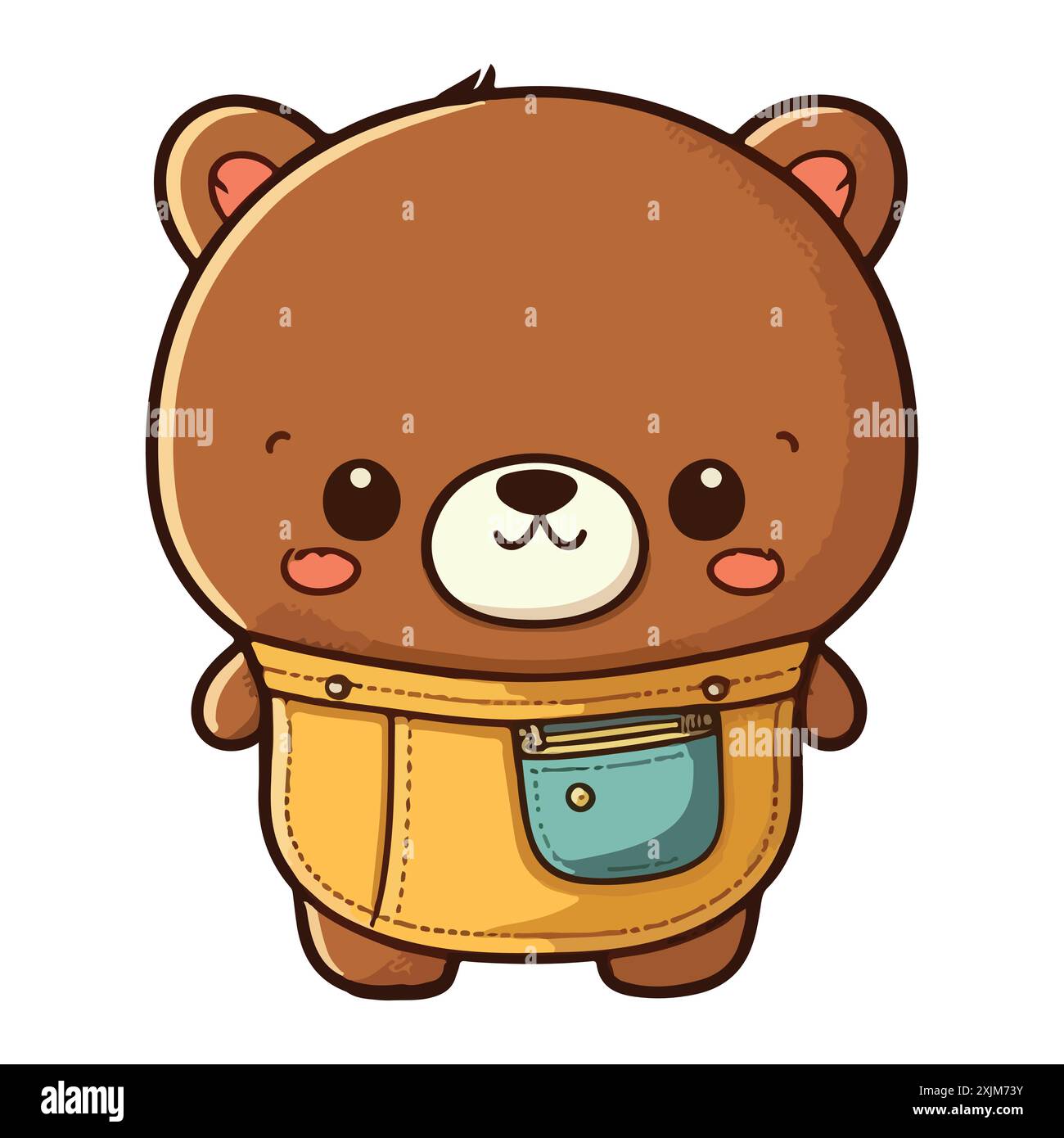 Bear in Pocket Vector Illustration Stock Vector Image & Art - Alamy