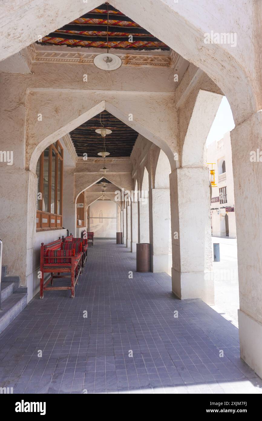 Empty market place In Doha, Qatar Stock Photo - Alamy
