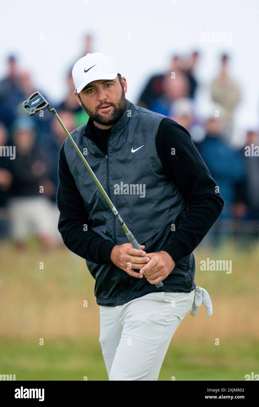 Troon, Scotland, UK. 19th July 2024. Round Two of the 152nd Open Championship being held at ...