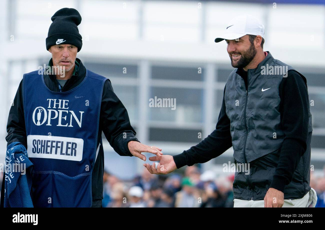 Troon, Scotland, UK. 19th July 2024. Round Two of the 152nd Open Championship being held at ...