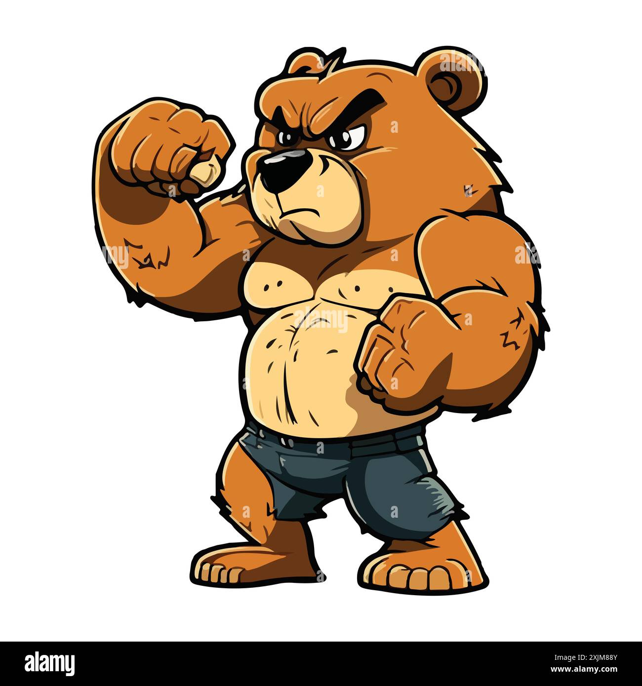 Grizzly bear standing roaring hi-res stock photography and images - Alamy