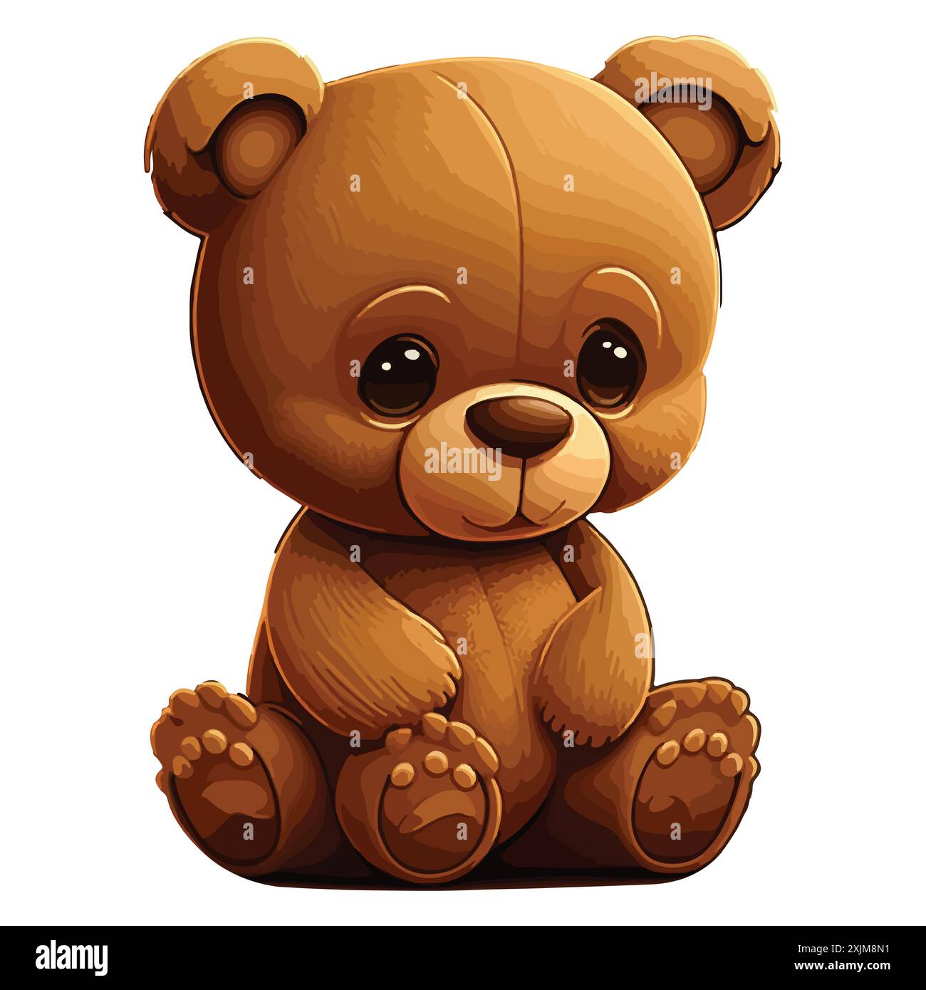 Sad Bear Vector Illustration Stock Vector Image & Art - Alamy