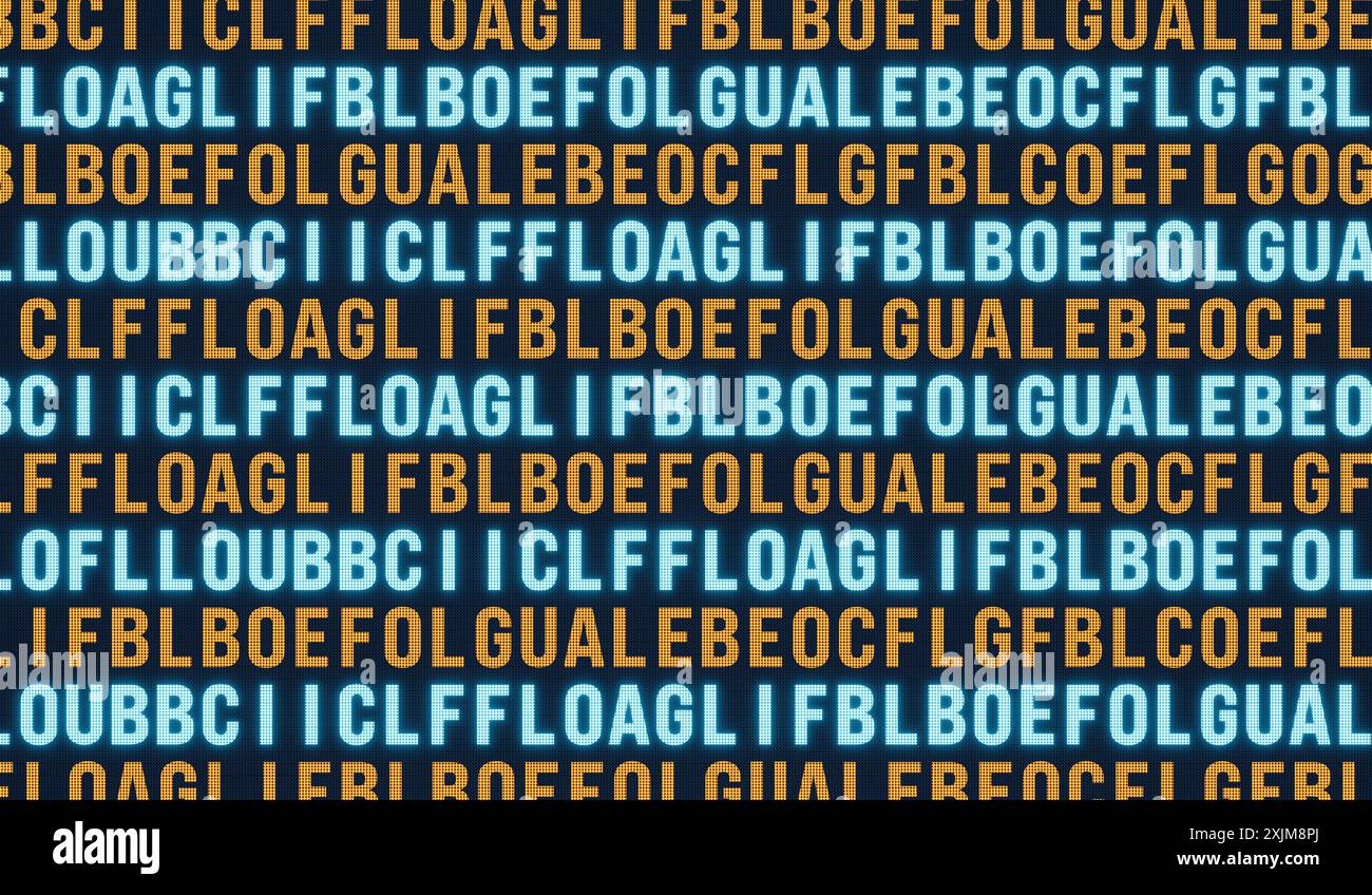 Random letters in yellow and blue. Random letters in yellow and blue ...