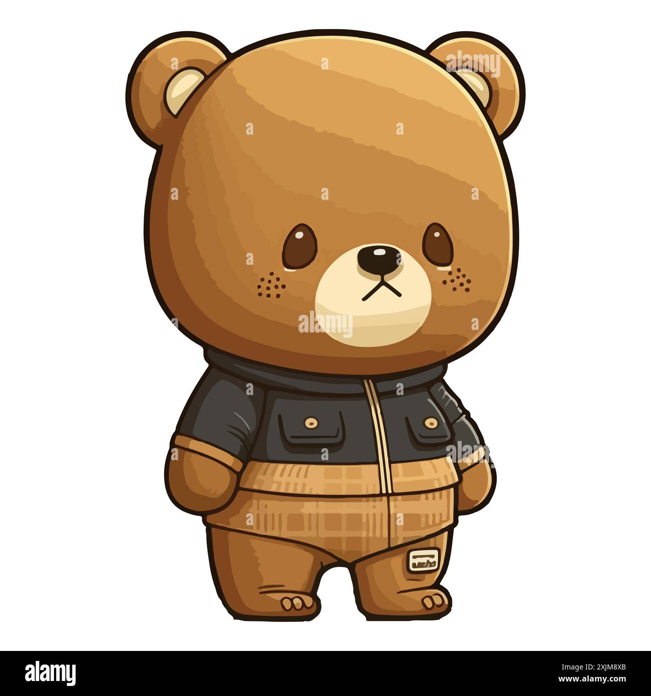 Sad Bear Vector Illustration Stock Vector Image & Art - Alamy