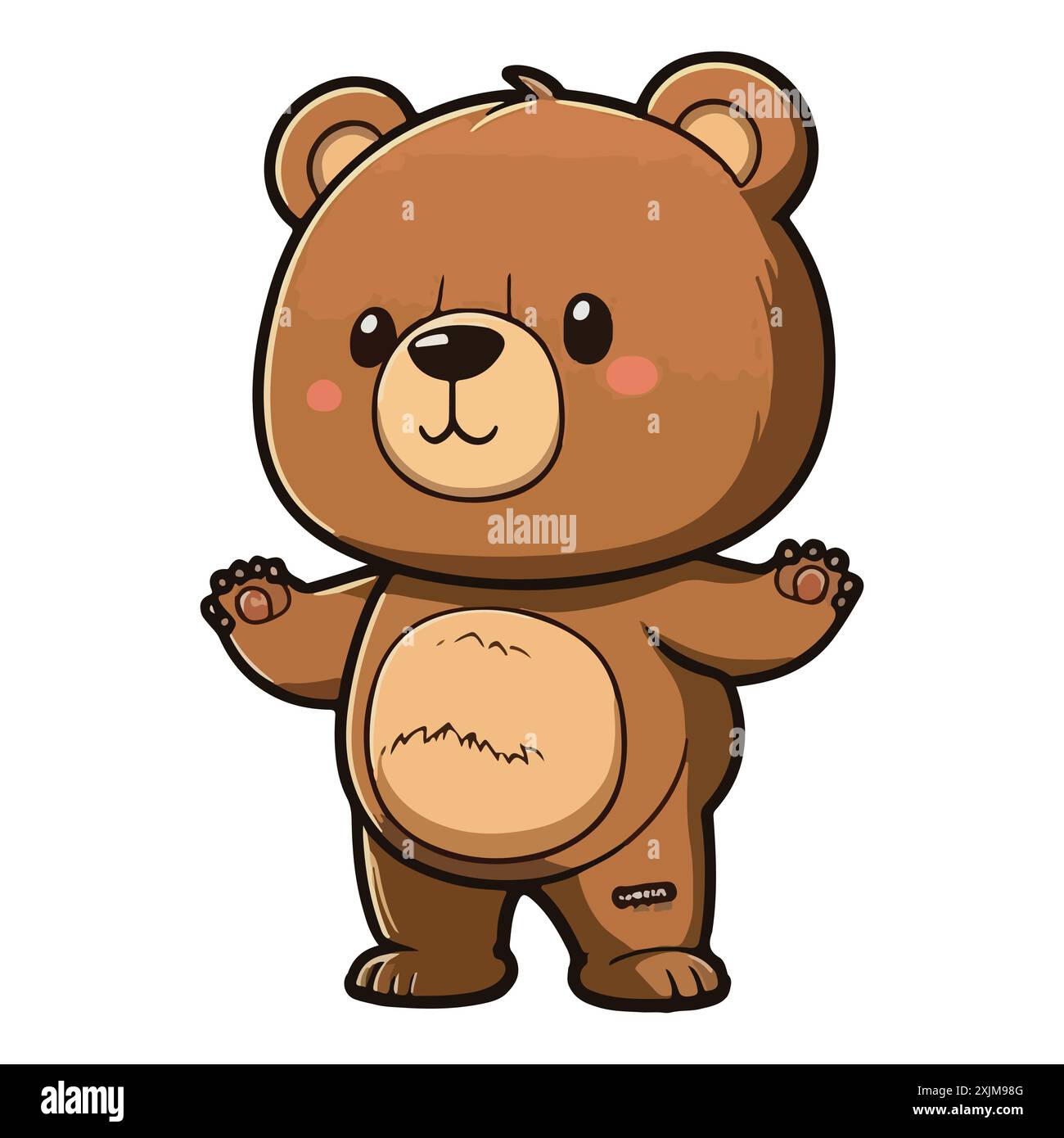 Bear character vector hi-res stock photography and images - Alamy