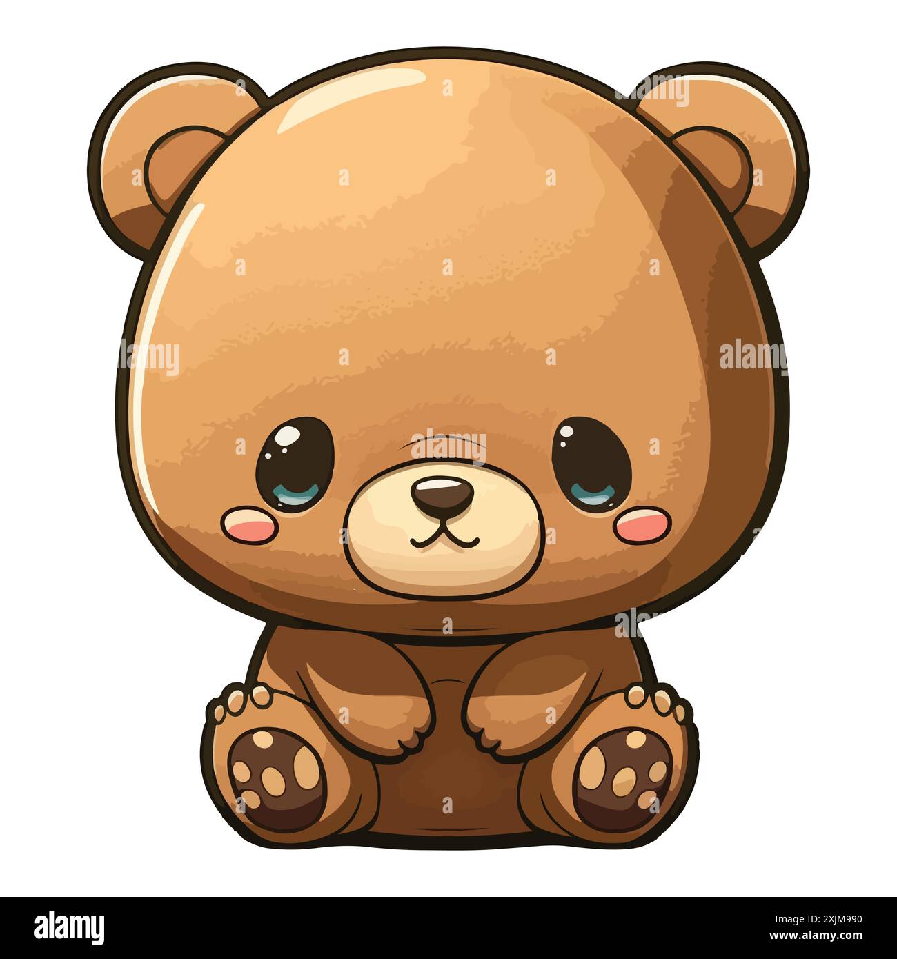 Baby Bear Character Vector Illustration Stock Vector Image & Art - Alamy