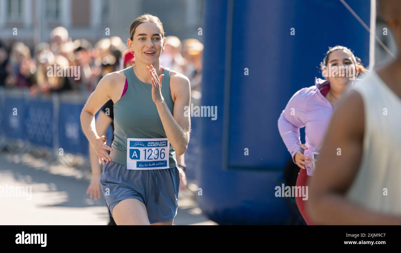 Confident athlete friends running hi-res stock photography and images ...