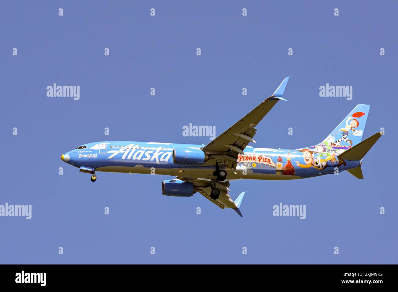 Alexandria, Virginia, USA - 1 May 2024: Boeing 737 (registration N537AS ...