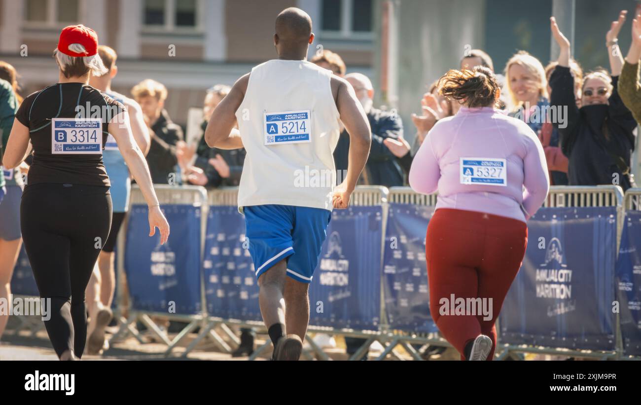 Charity runners loved ones hi-res stock photography and images - Alamy