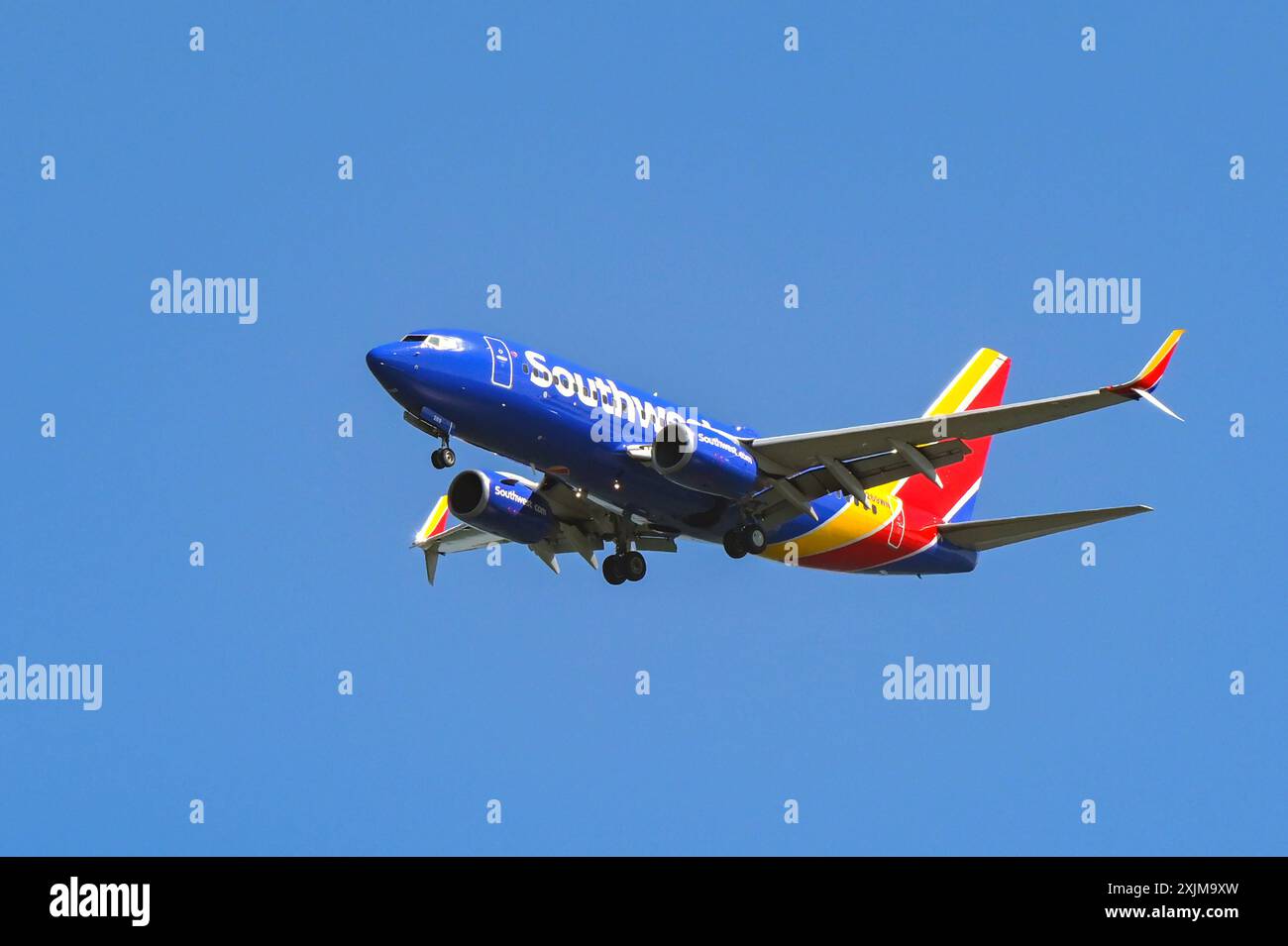 Alexandria, Virginia, USA - 1 May 2024: Boeing 737 Max jet ...