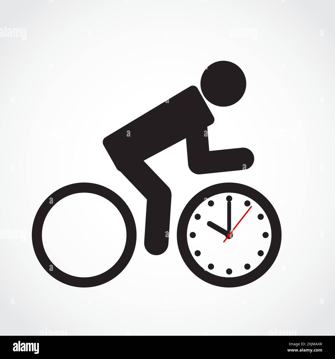 Bicycle clock Stock Vector Images - Alamy