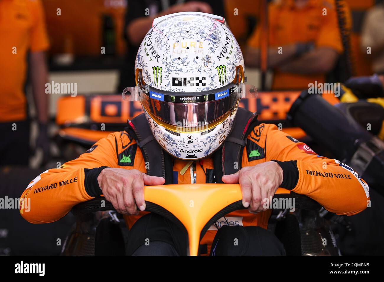 NORRIS Lando (gbr), McLaren F1 Team MCL38, portrait during the Formula 1 Hungarian Grand Prix ...