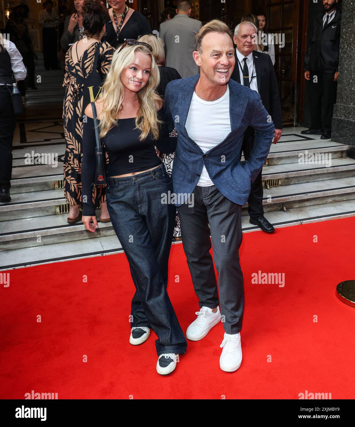 London, UK. 18th July, 2024. Jemma Donovan and Jason Donovan seen ...
