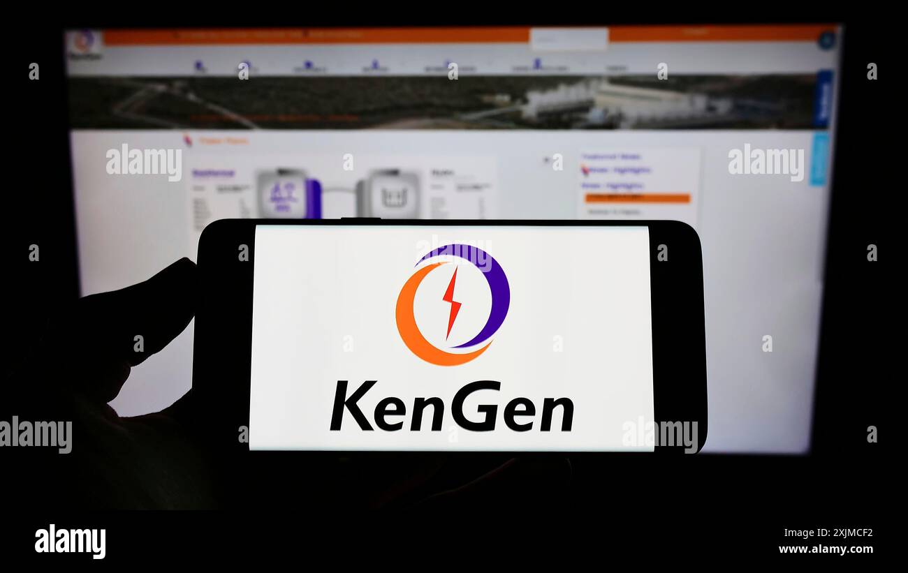 Stuttgart, Germany, 05-21-2022: Person holding cellphone with logo of ...