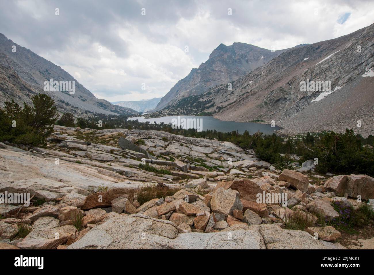 The hiking trail up to Paiute Pass is a difficult one, but it leads to ...