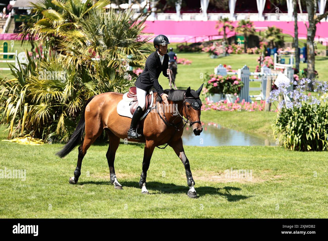 Scott Brash of Great Britain with Hello Vittoria during the CSI5* Prix ...