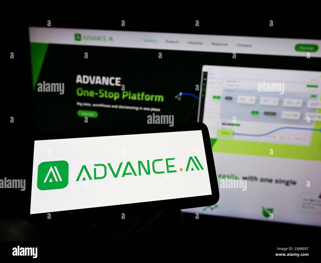 Stuttgart, Germany, 06-12-2022: Person holding cellphone with logo of ...