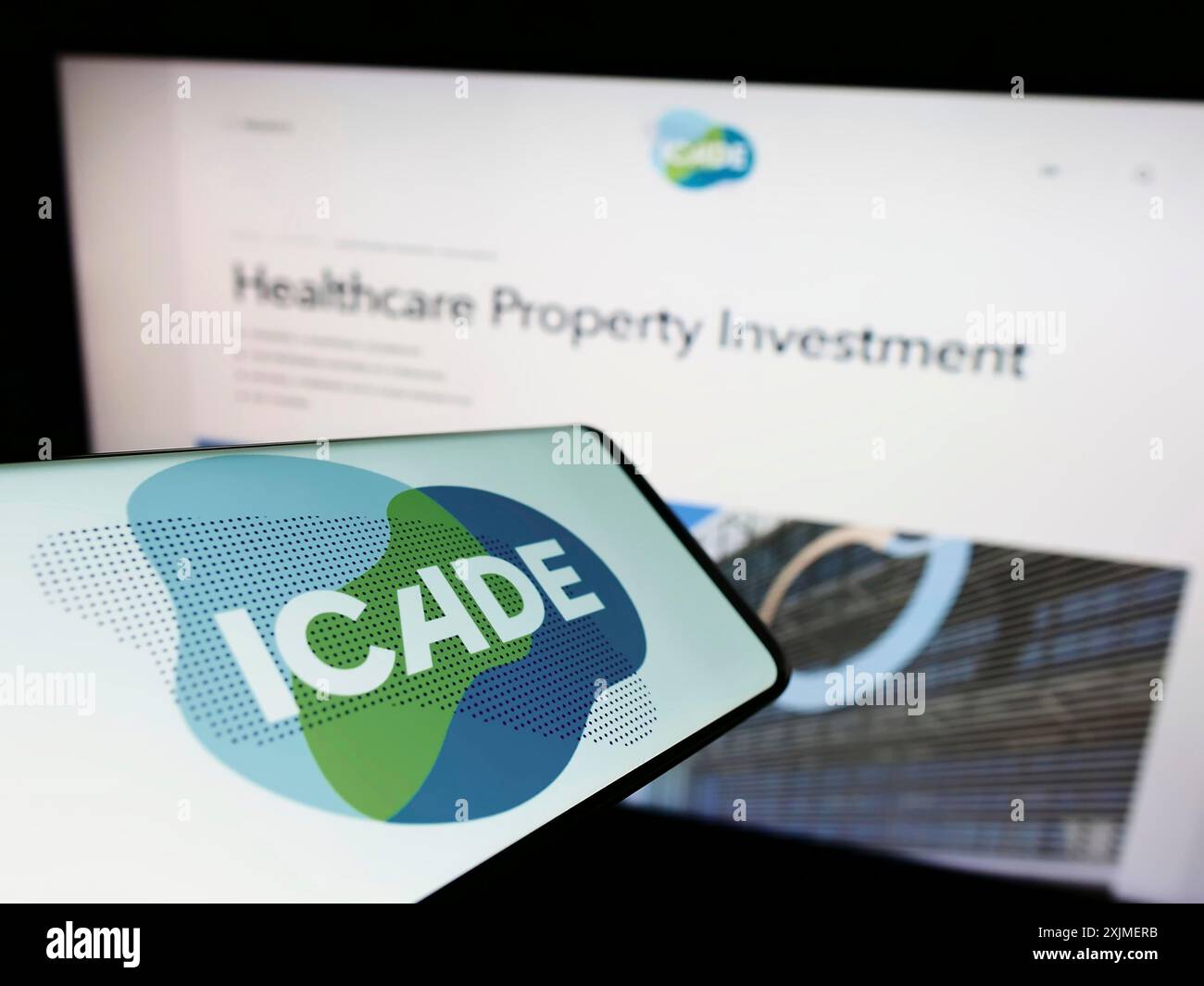 Stuttgart, Germany, 06-12-2022: Smartphone with logo of French real ...