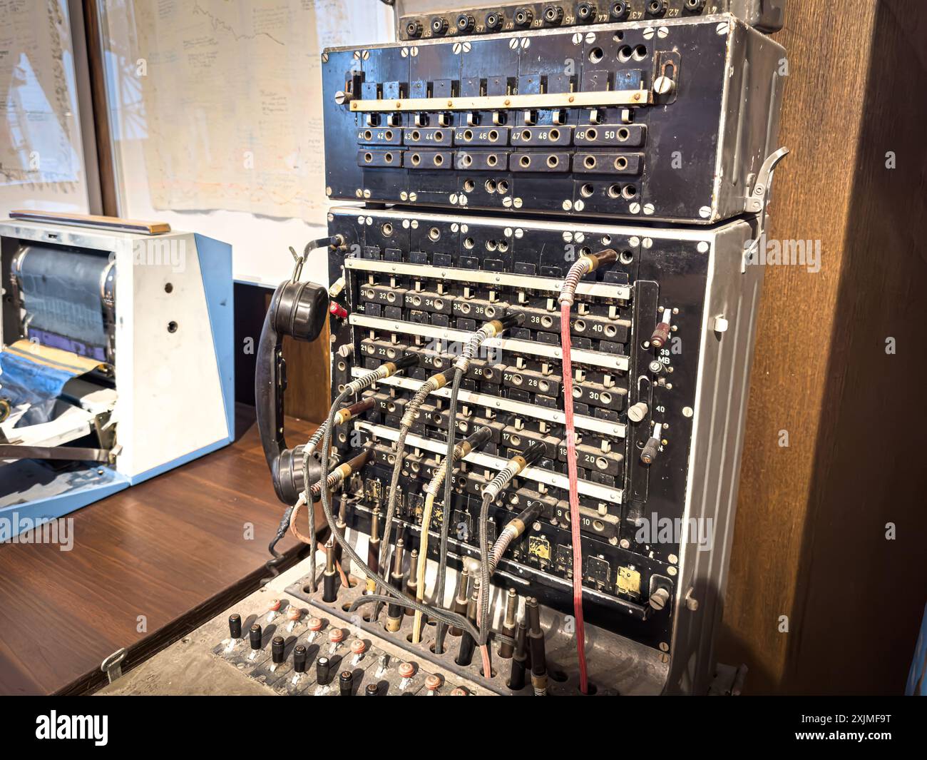 Old telephone exchange cable hi-res stock photography and images - Alamy