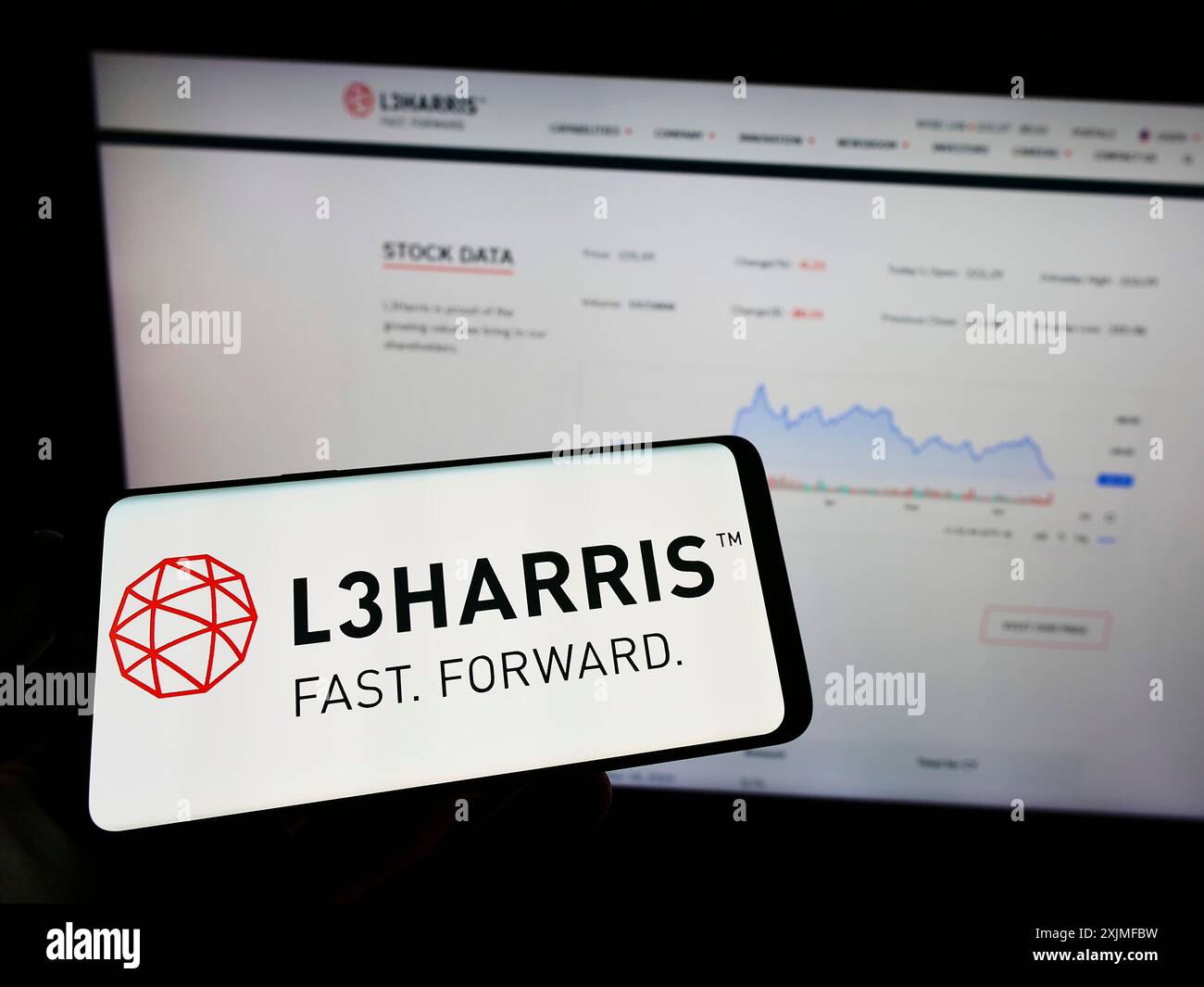 Stuttgart, Germany, 06-18-2022: Person holding mobile phone with logo ...