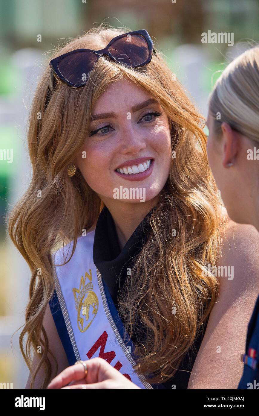 Fairford, UK. 19th July, 2024. Miss America and Miss UK were reunited ...