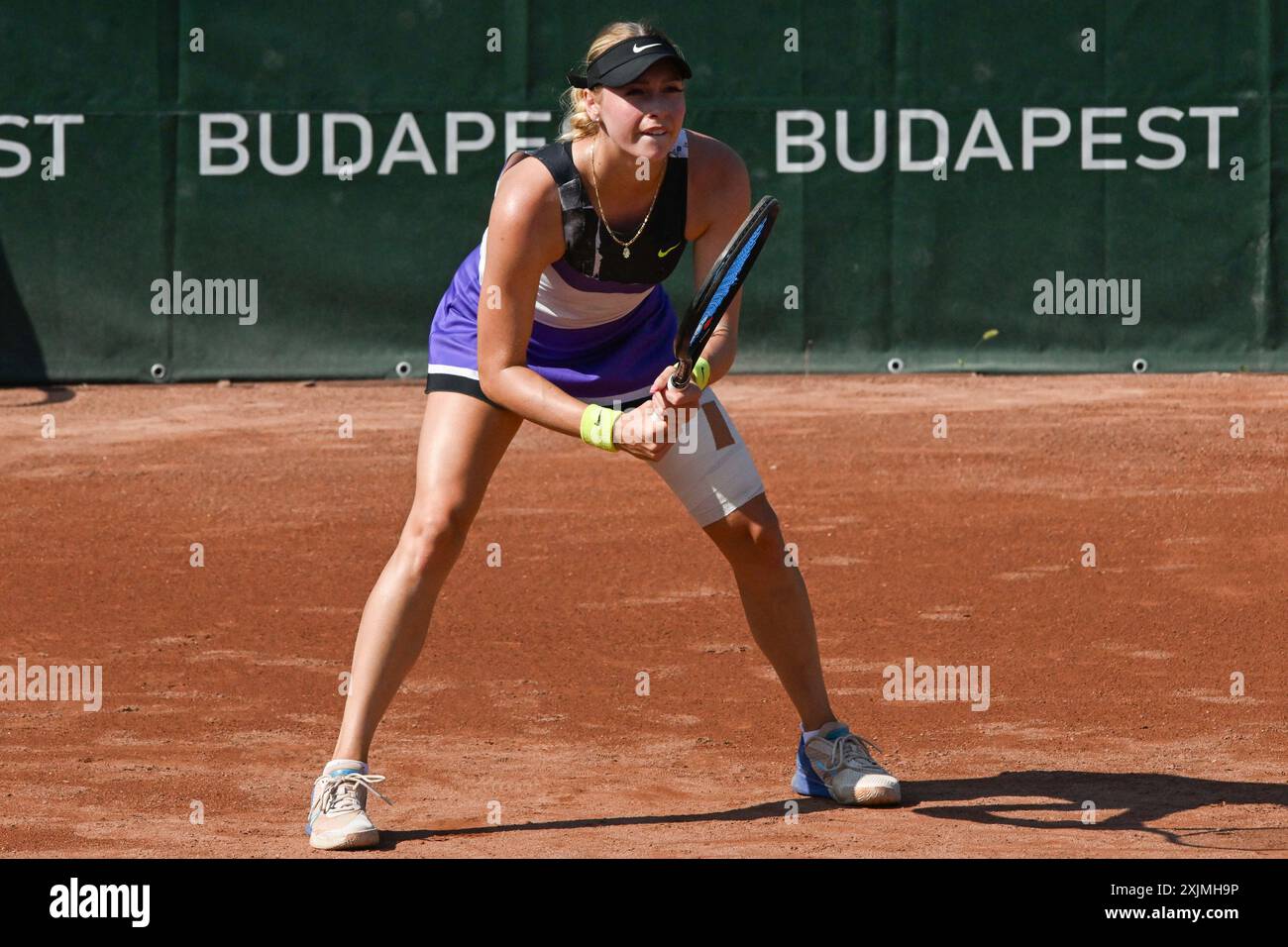 Fanny Stollar (HUN) playing duo Katarzyna Piter (POL) with during the ...