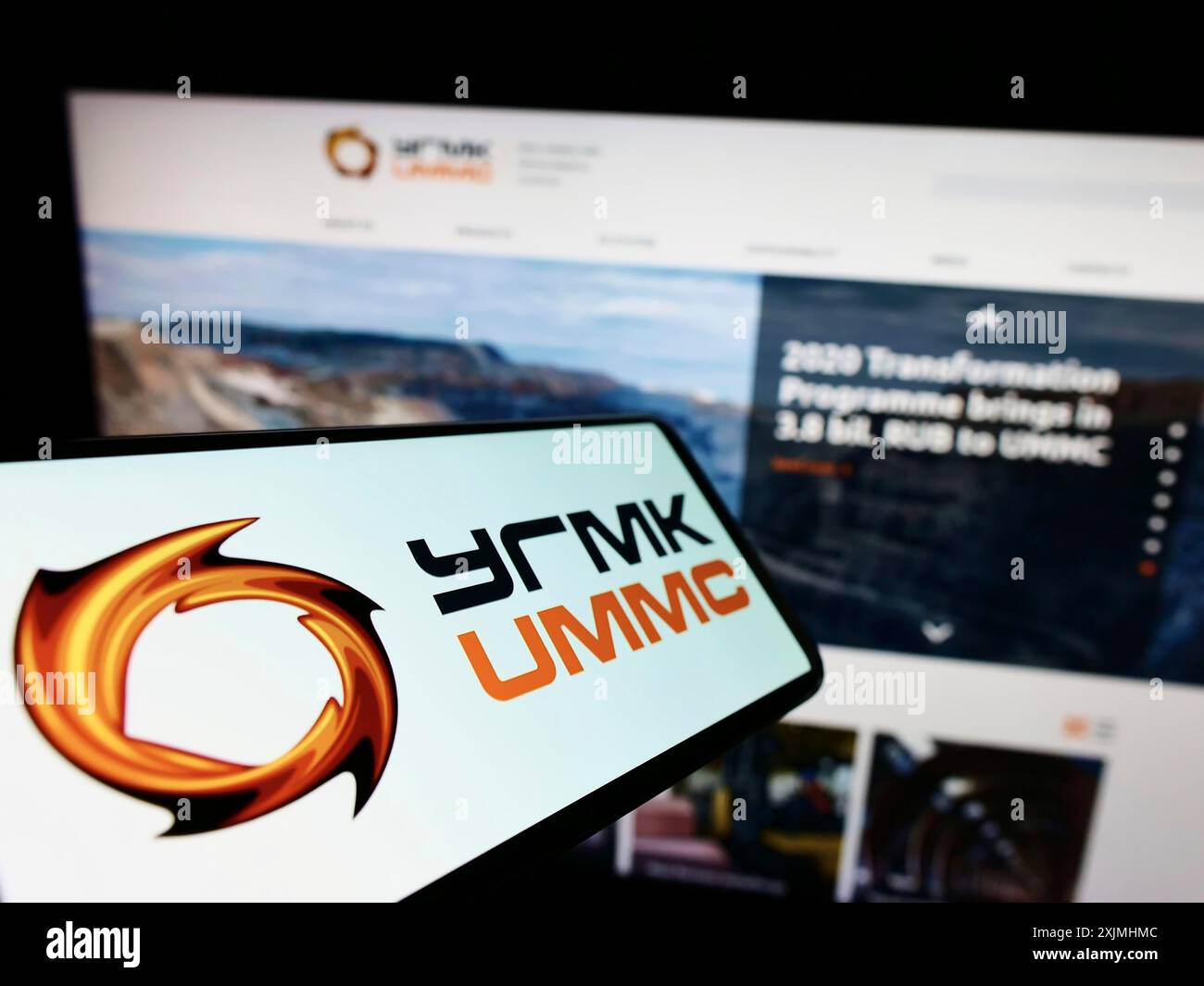 Stuttgart, Germany, 07-24-2022: Smartphone with logo of Ural Mining and ...