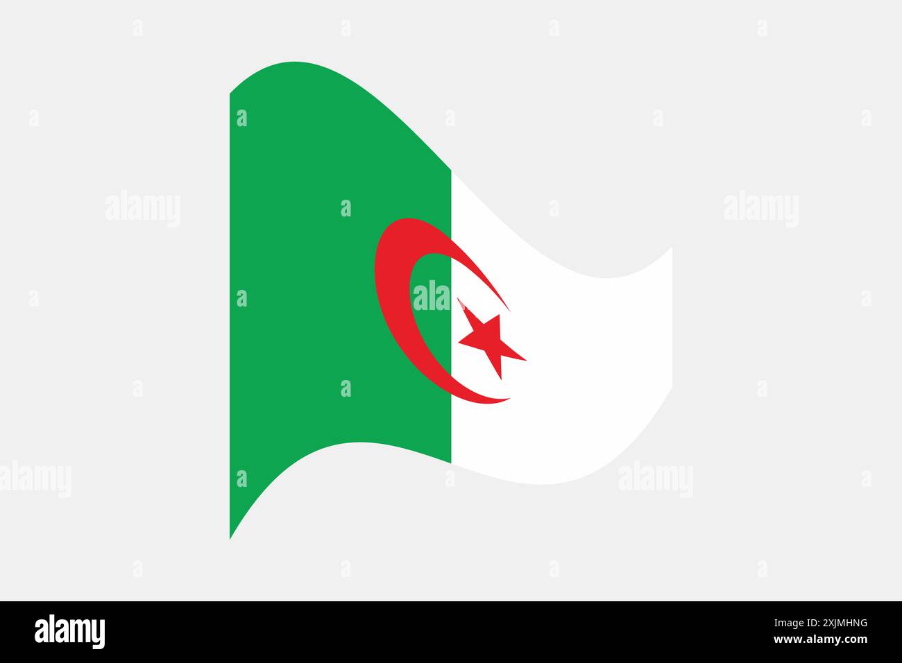 Africa flag map algeria red hi-res stock photography and images - Alamy