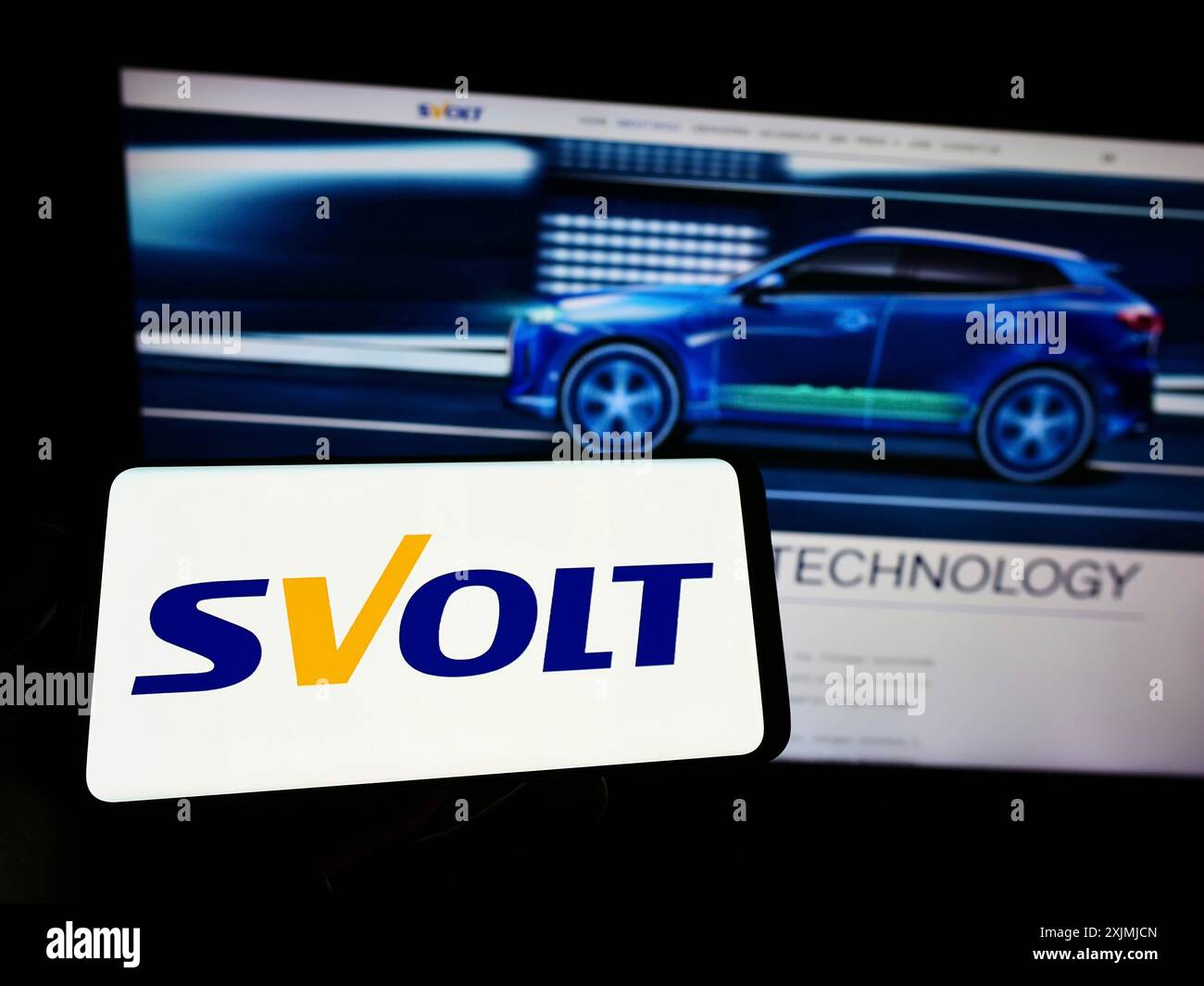 Stuttgart, Germany, 07-31-2022: Person holding smartphone with logo of ...