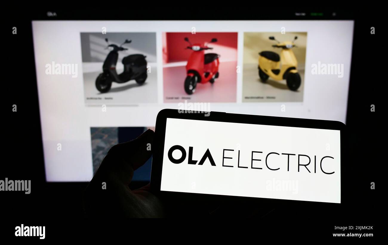 Stuttgart, Germany, 08-27-2022: Person holding cellphone with logo of ...