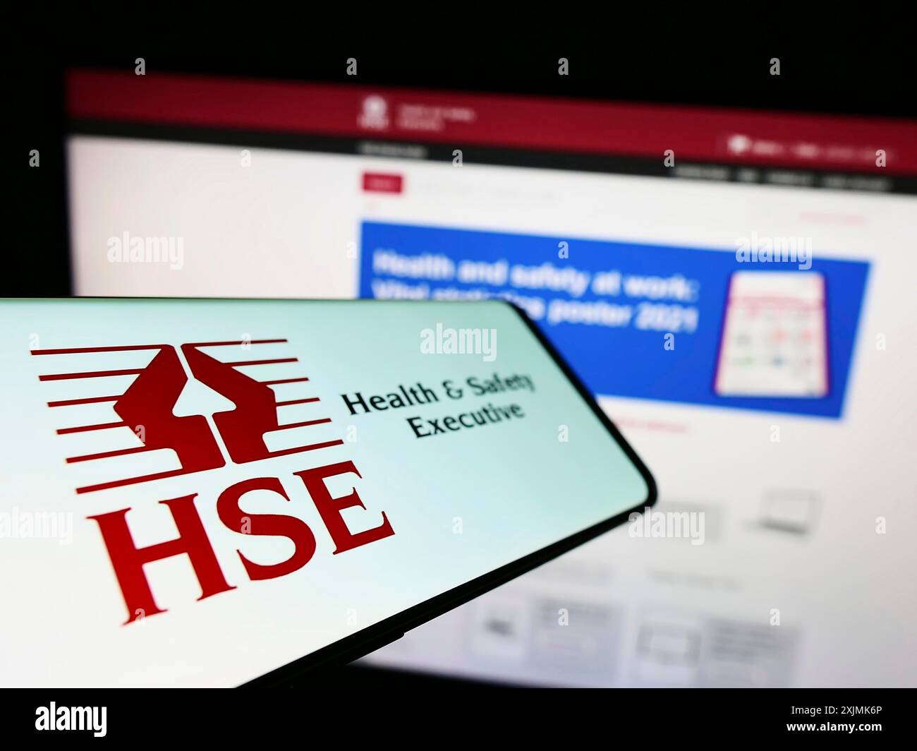 Stuttgart, Germany, 07-31-2022: Mobile phone with logo of UK agency ...