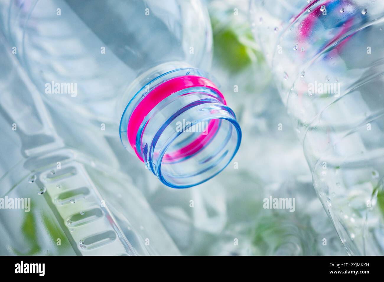 plastic bottles recycling background concept Stock Photo - Alamy