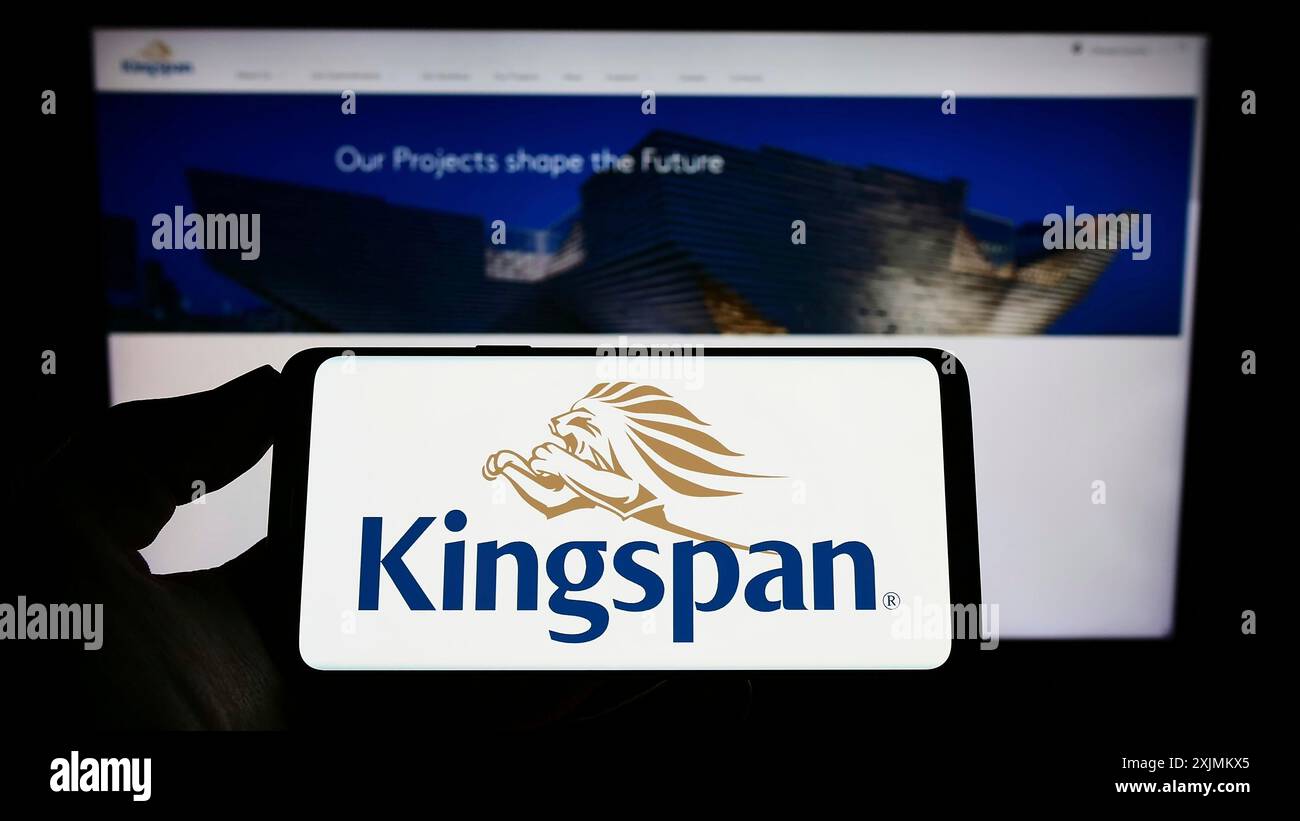 Stuttgart, Germany, 08-28-2022: Person holding cellphone with logo of ...