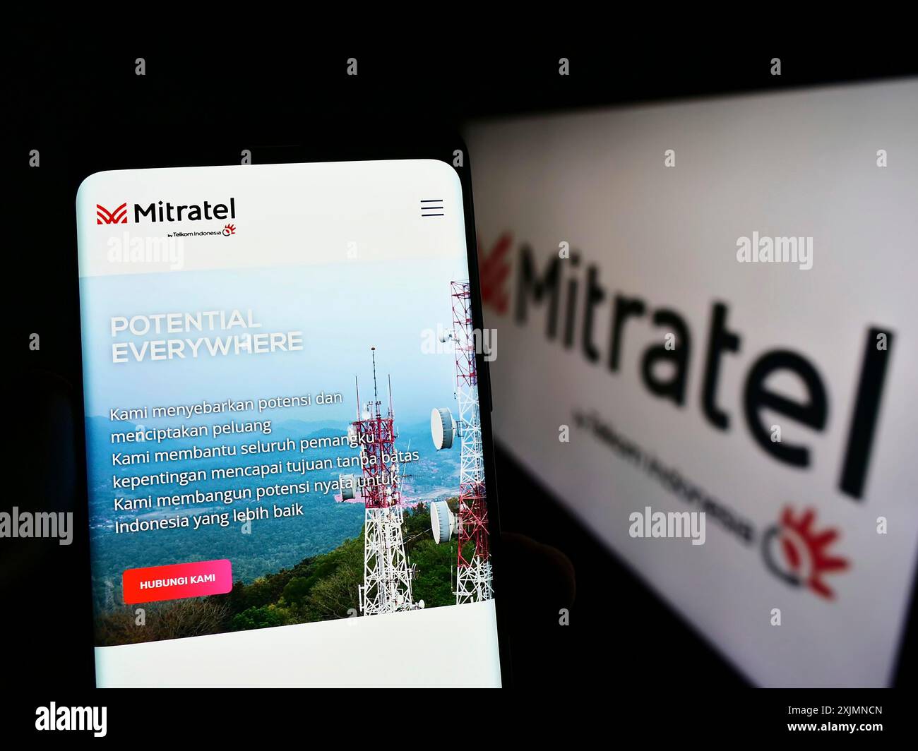 Stuttgart, Germany, 09-15-2022: Person holding cellphone with website ...