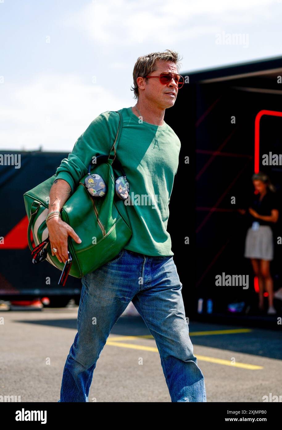 PITT Brad (USA), actor playing Sonny Hayes, driver of the fictional APX ...