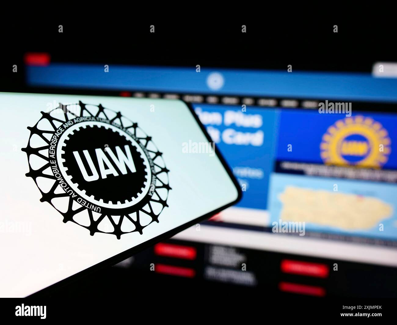 United auto workers union logo hi-res stock photography and images - Alamy