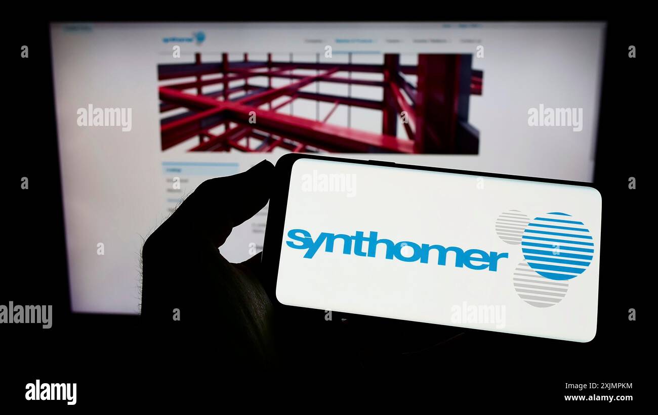 Synthomer Logo A Synthomer Plc Logo On A Chemical Goods Tanker Near