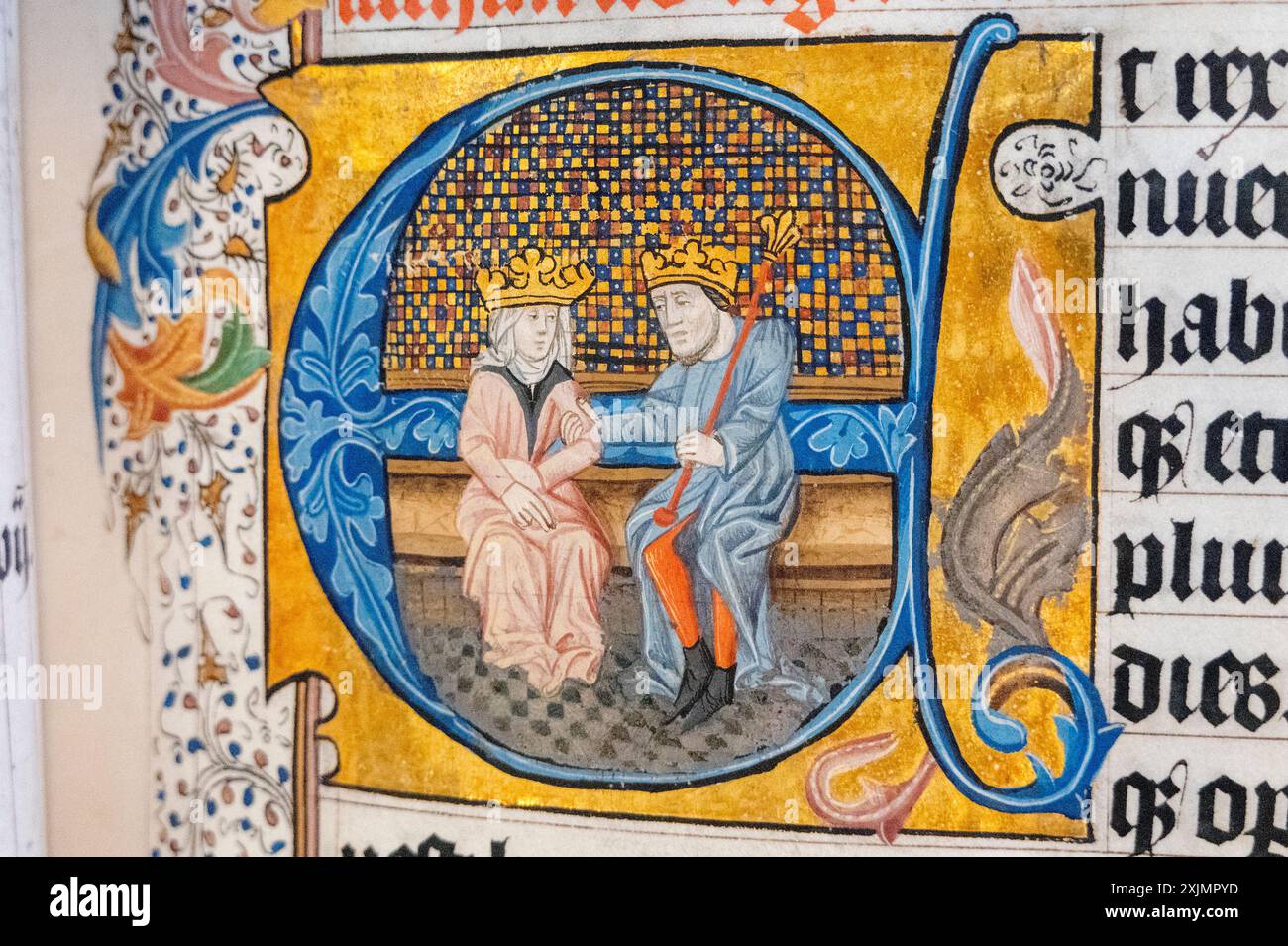 Medieval illuminated letter hi-res stock photography and images - Alamy
