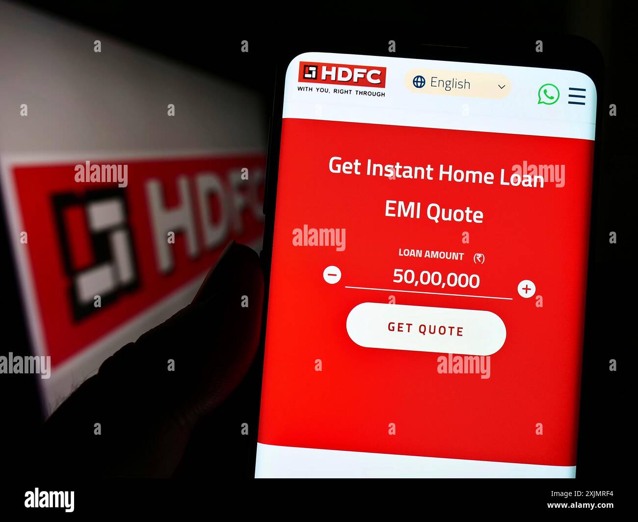 Hdfc housing development finance corporation logo hi-res stock photography and images - Alamy