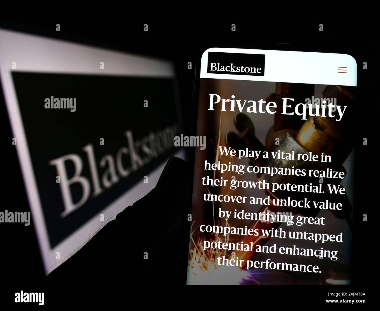 Stuttgart, Germany, 10-14-2022: Person holding smartphone with webpage ...