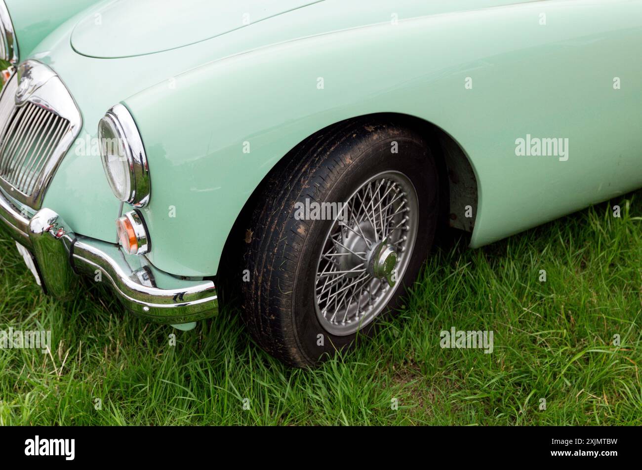 MGA front wing. Cheshire Steam Fair 2024 Stock Photo - Alamy