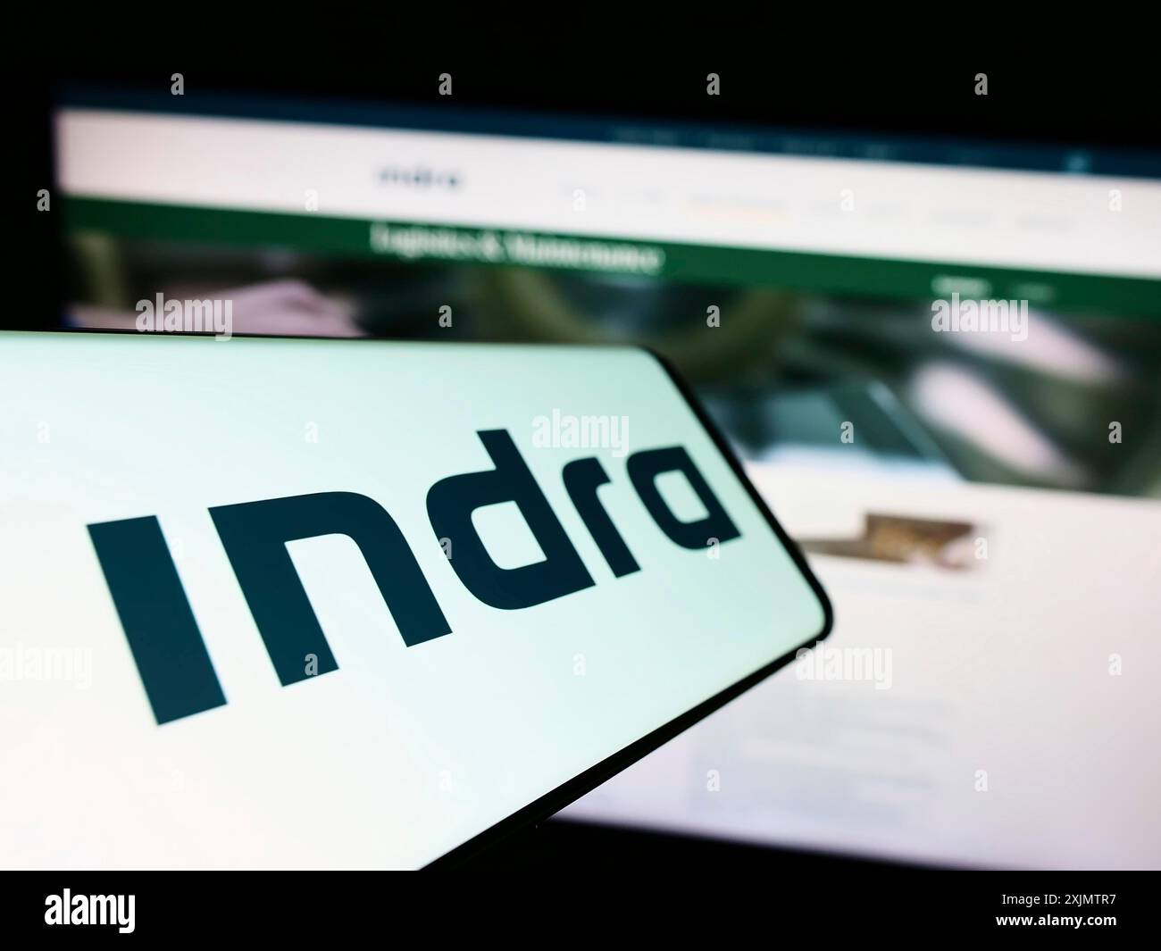 Indra logo hi-res stock photography and images - Alamy