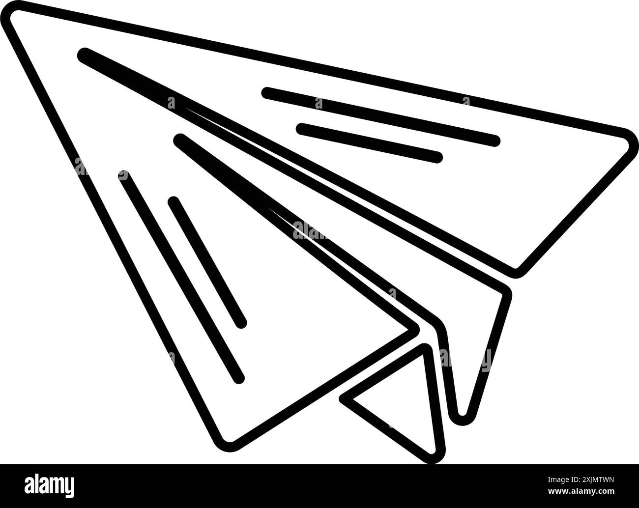 Airplane, message, origami icon. Commercial use, printed files and ...